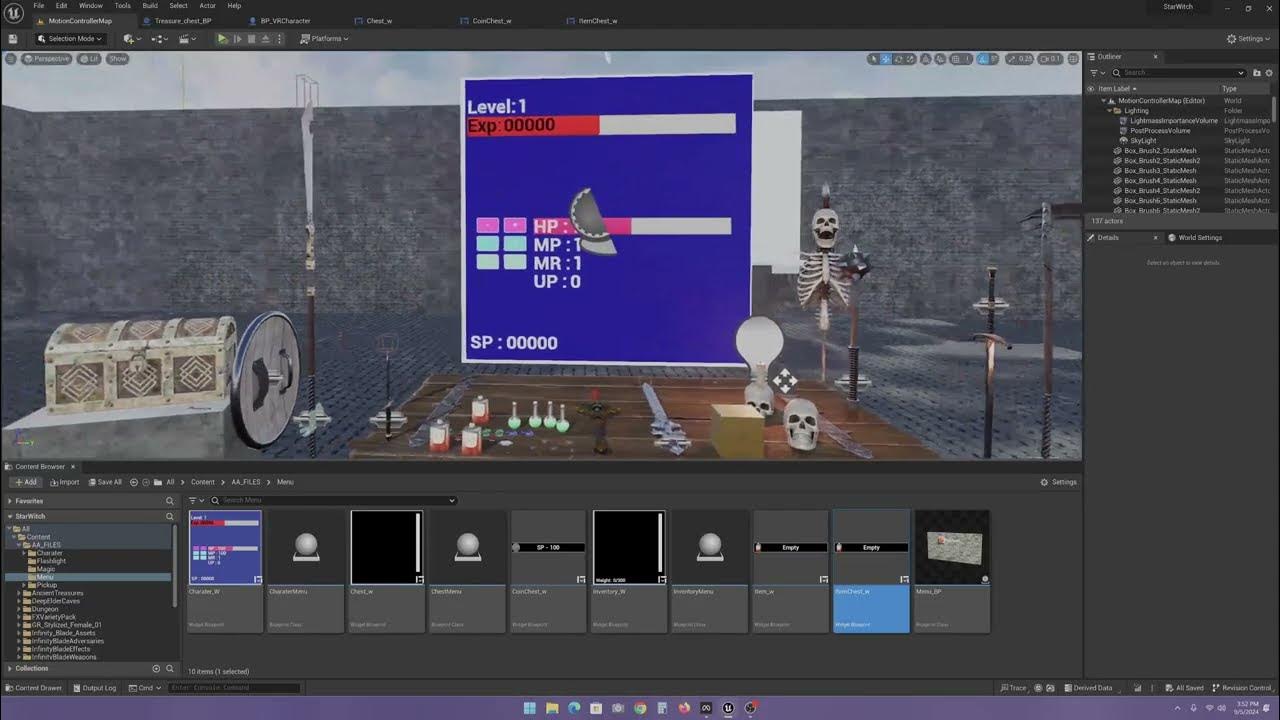 How to make a VR game using Unreal Engine 5 with VRE plugin Part 37 : Looting Chests - YouTube
