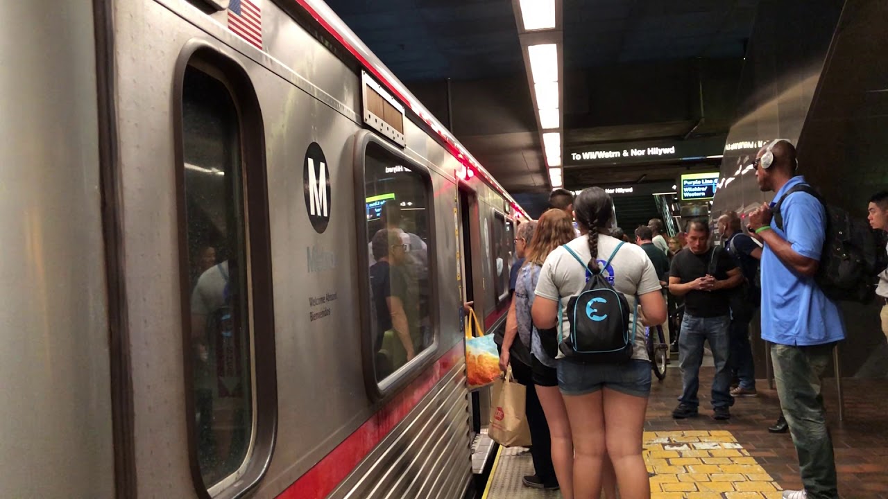 LACMTA Metro Rail Purple Line 4 Car Breda A650's to Wilshire/Western ...