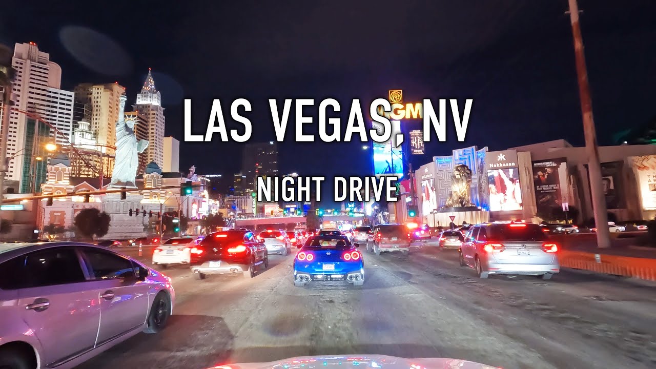 Las Vegas Night Drive in 4K - YouTube