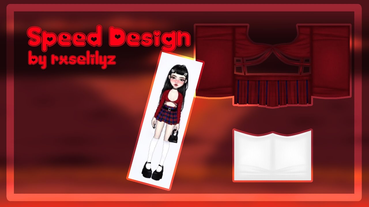 Speed Design (Red Outfit) || Roblox - YouTube