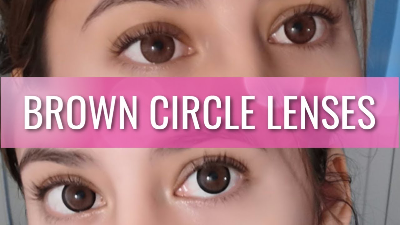 BROWN CIRCLE LENSES FOR DARK EYES | Pinky Paradise Contacts Review ...