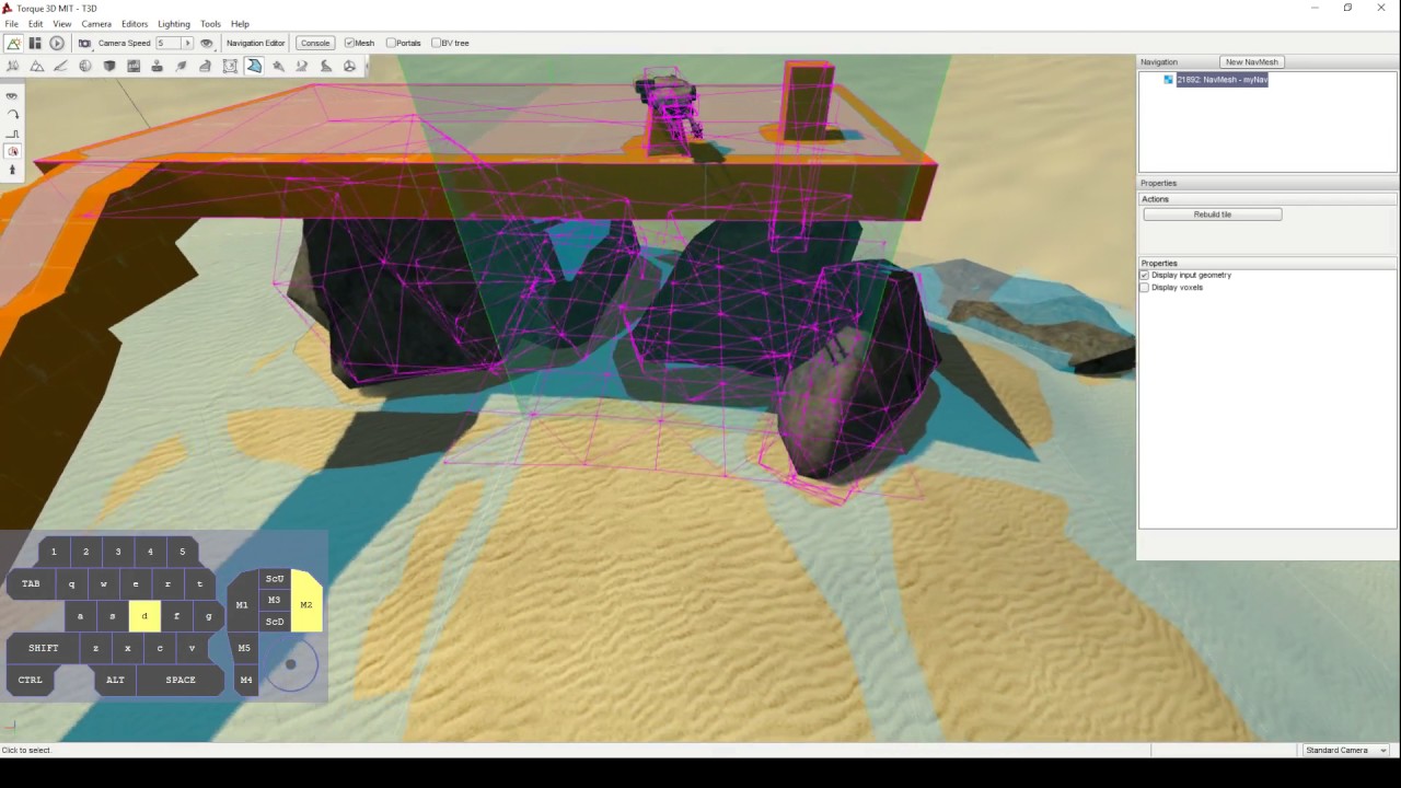 11 How To Use The Navigation Editor In Torque3d Debug Navmesh Youtube