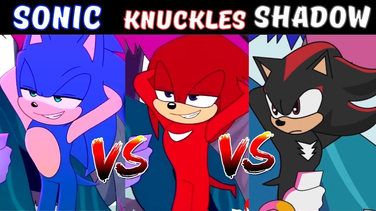 SONIC VS KNUCKLES VS SHADOW | ZERO TWO DODGING MEME ANIMATION - YouTube