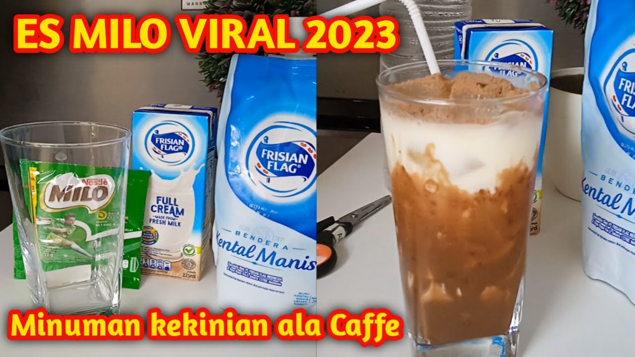 Es MILO kekinian Viral ‼️ Bongkar resep ES MILO paling enak dan simple ...