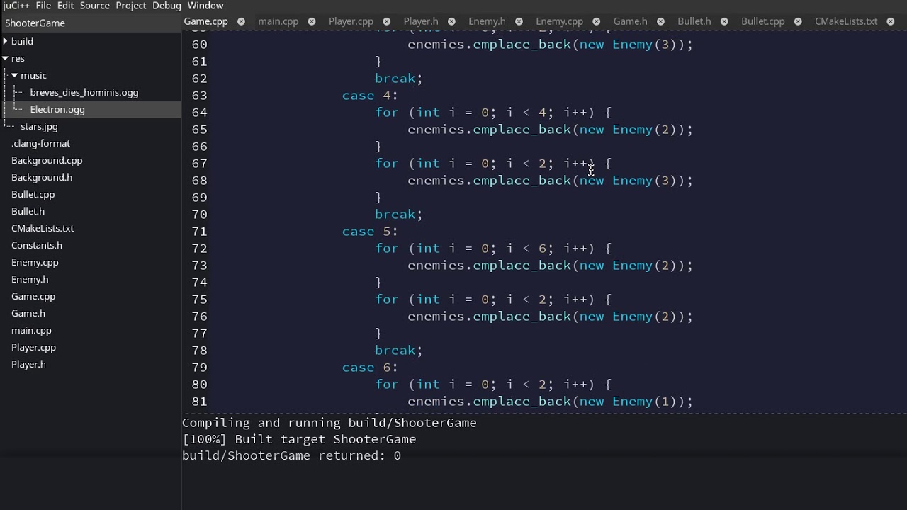 Shooter Game Tutorial With C++ and Allegro 5 - 12: Background Music ...