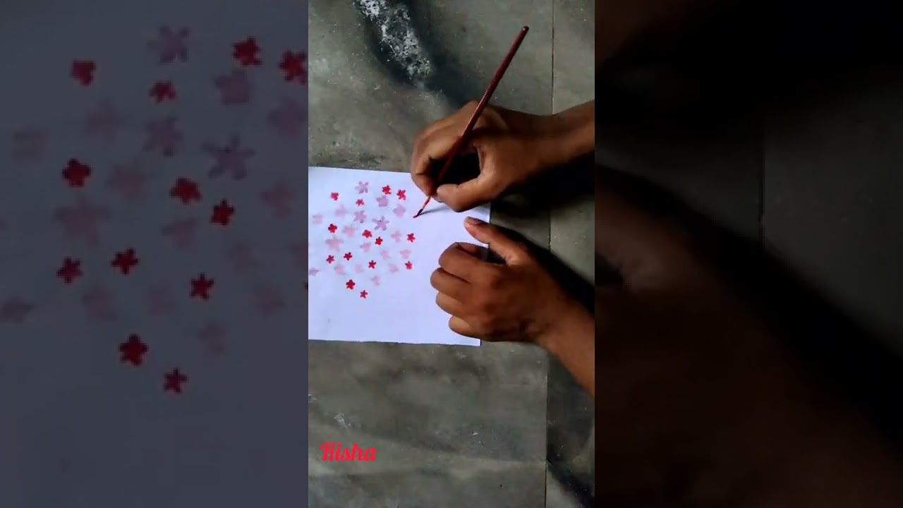 simple acrylic paint drawing for beginners / merishaprakash - YouTube