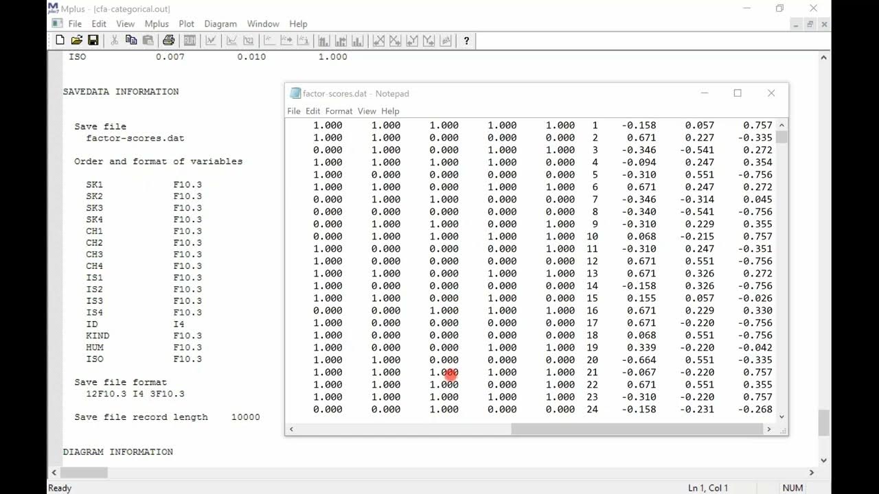 MplusWizard: 31. Saving factor scores. - YouTube