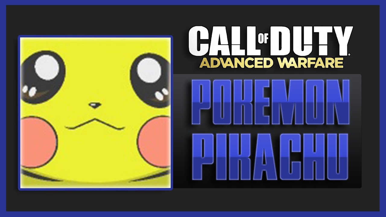 COD AW Emblema - Pikachu - YouTube