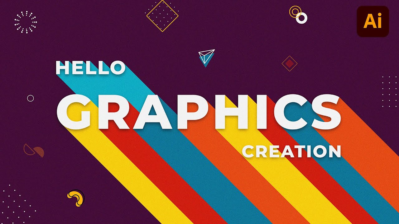Retro Text Effect in Adobe Illustrator | Striped Text Effect | Graphic ...