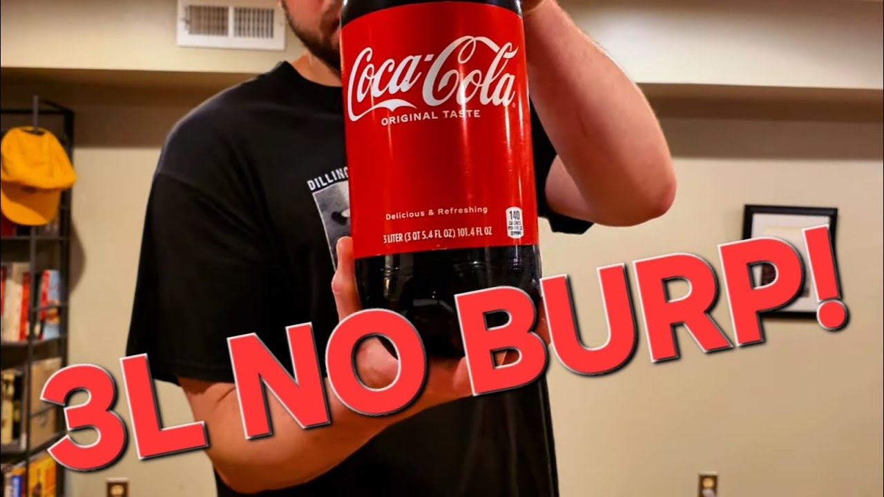 3 LITER COCA-COLA CHUG WITH NO BURP! @Coca-Cola - YouTube