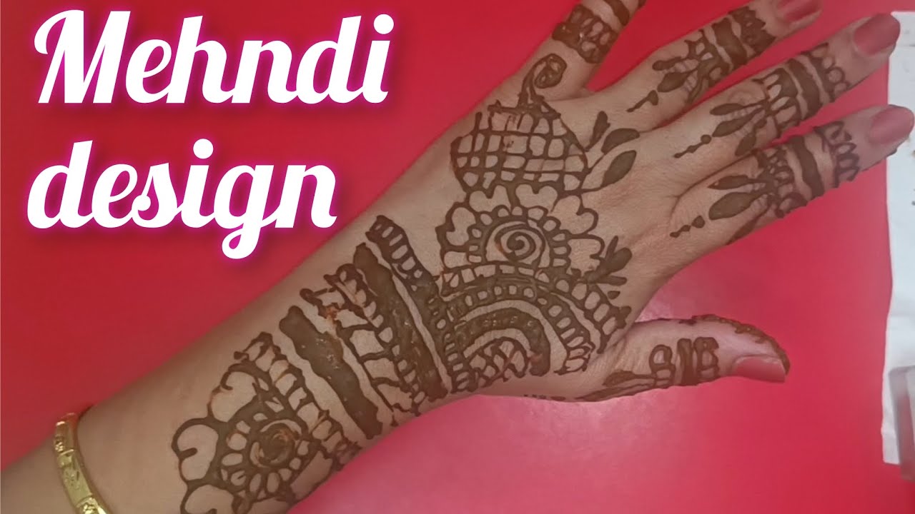 New style back-Front hand Mehndi design | Simple mehndi | Mehandi ka ...