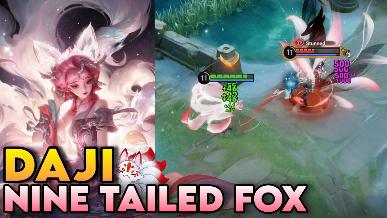 Daji Flawless Skin "Nine Tailed Fox" | Epic Rank Gameplay | Honor of ...