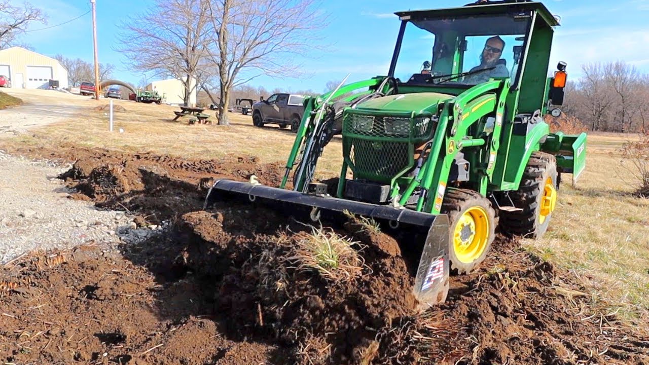 Tractor Work - Widening Our Driveway and Adding a Turnaround - YouTube