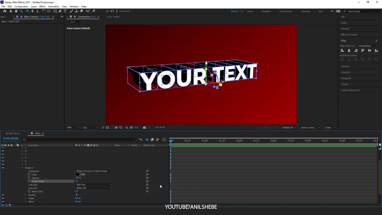 How To Extrude Text In After Effects 3D Text Isometric Text Anil how-to-extrude-text-in-after-effects-3d-text-isometric-text-anil