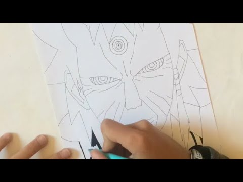 Speed Drawing- Hagoromo Ōtsutsuki - YouTube