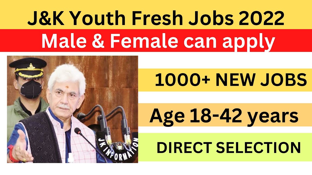 JK Fresh Jobs 2022|No Exam Direct Selection|Check Full Details🔥 - YouTube