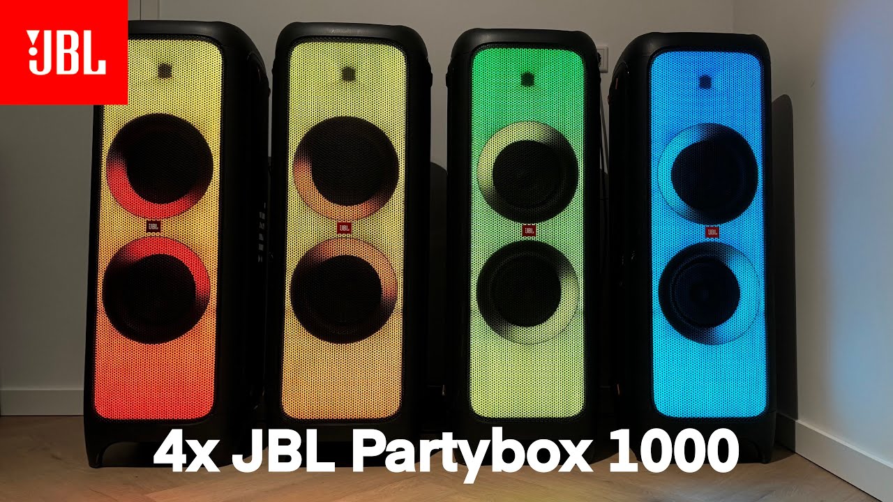 4x Jbl Partybox 1000 - 4400 watt 🔊🔥 - YouTube