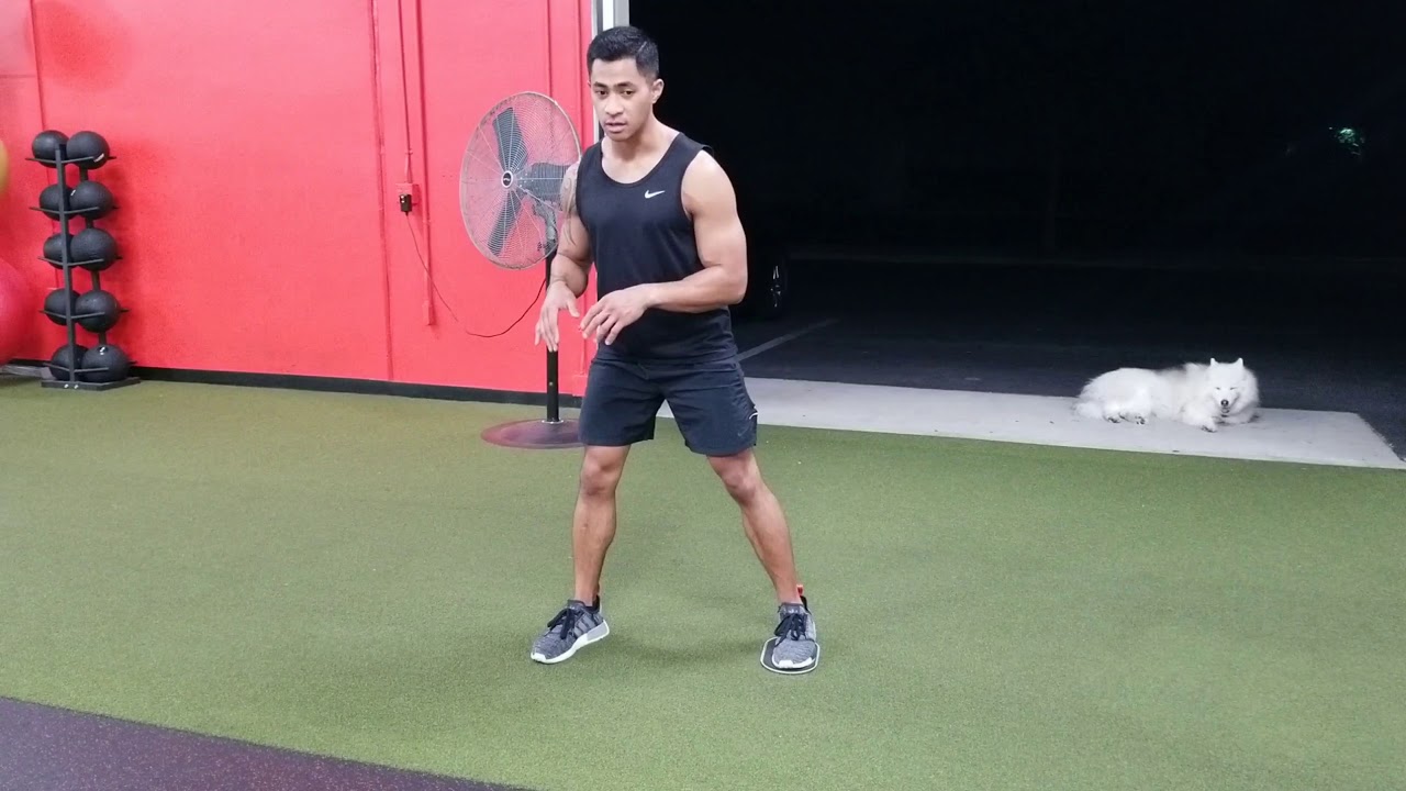 Lateral Lunges with Slider - YouTube
