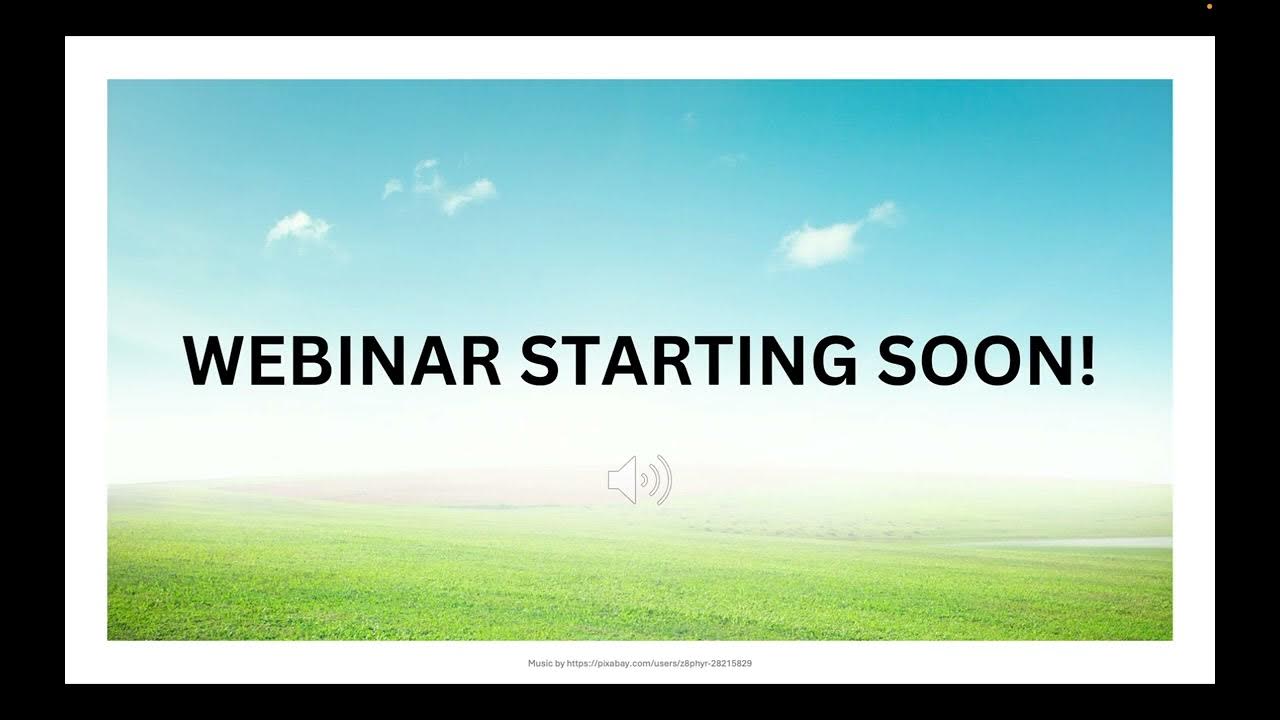 Webinar Starting Soon - YouTube