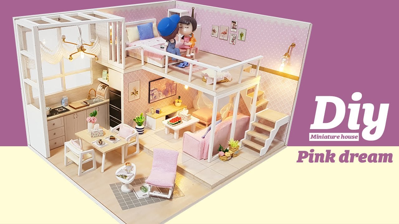 DIY Miniature Dollhouse KitㅣPink dream houseㅣ핑크드림 하우스ㅣ미니어처하우스ㅣ박소소(soso ...