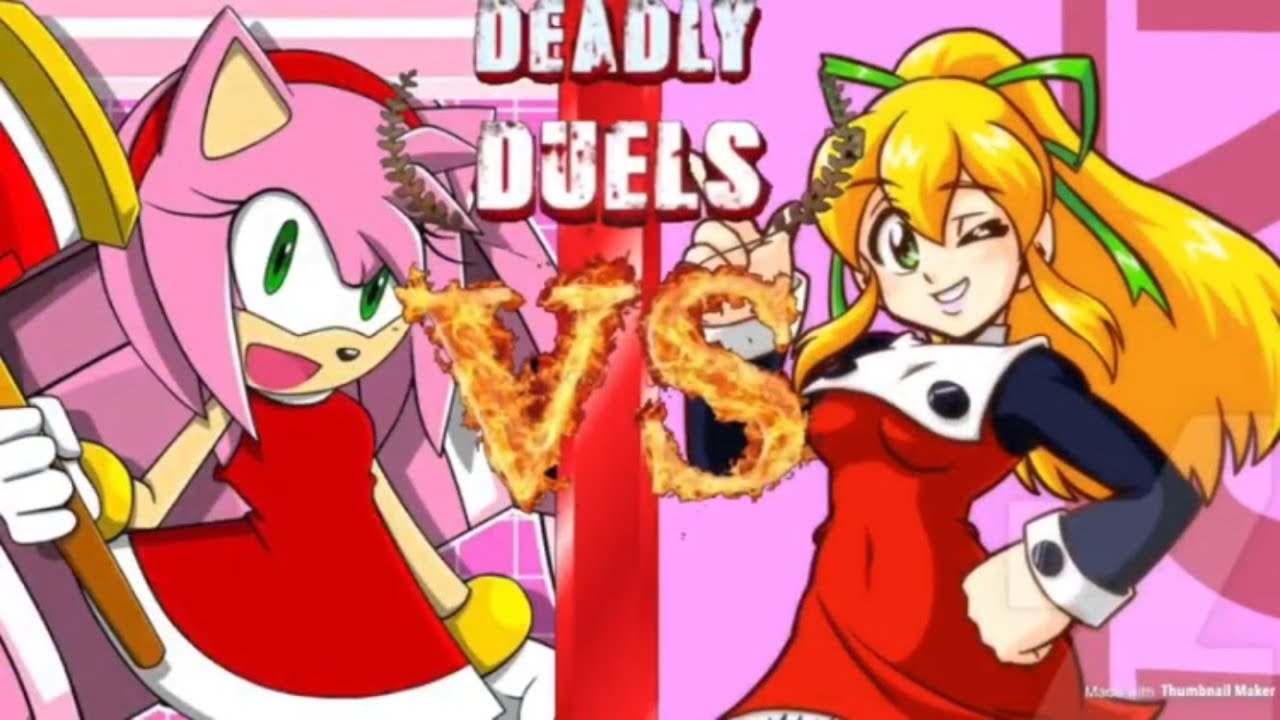 Amy Rose VS Roll (Sonic VS MegaMan) | Deadly Duels - YouTube