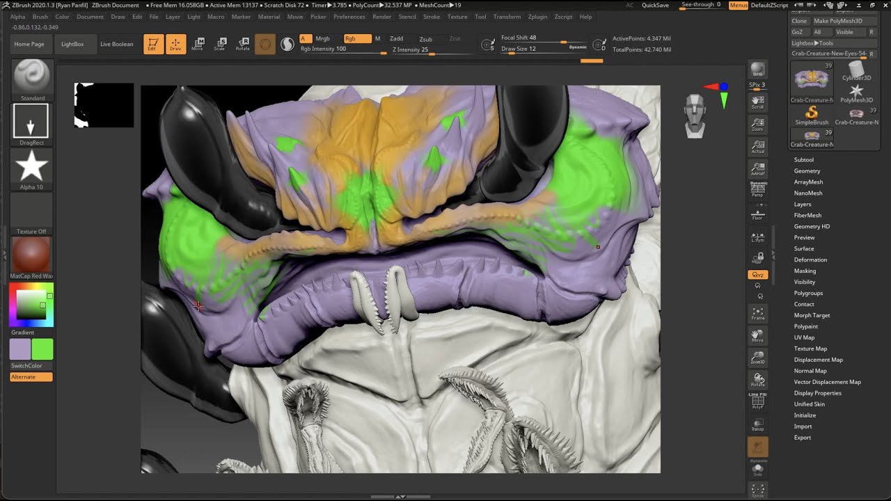 ZBrush - Intro to Polypaint - YouTube