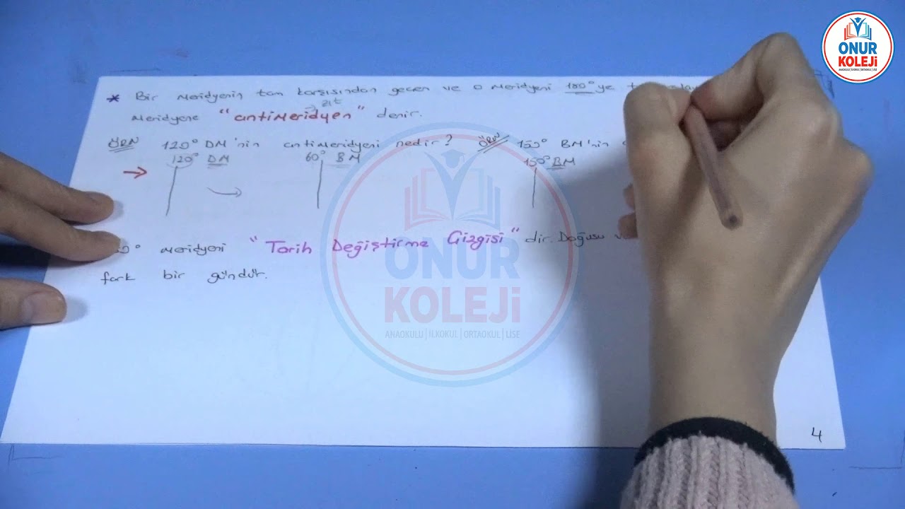 YKS Coğrafya Meridyenler - YouTube