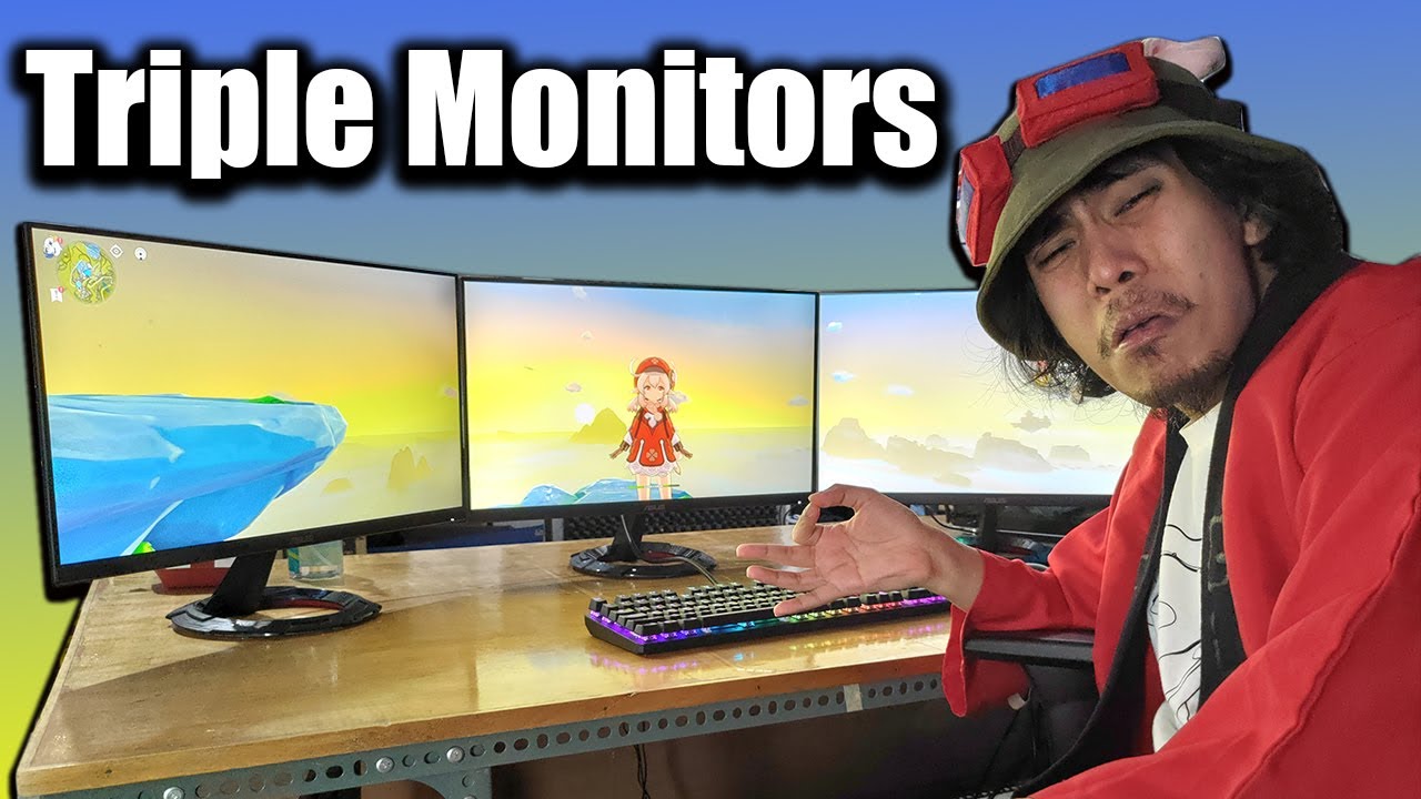 TRIPLE MONITORS For GAMING? - YouTube