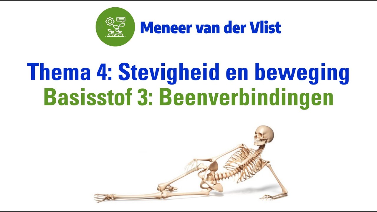 Biologie Mavo1: T4 Basisstof 3: Beenverbindingen - YouTube