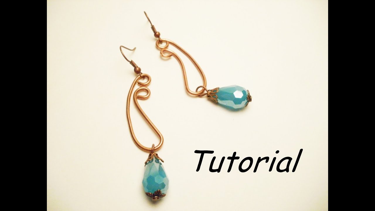 TUTORIAL orecchini wire per principianti | Wire earrings TUTORIAL - YouTube