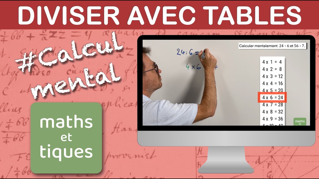 Diviser à l'aide des tables de multiplication - Sixième - YouTube
