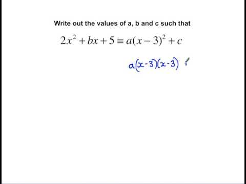 Level 2 Further Maths GCSE - Completing the square - YouTube