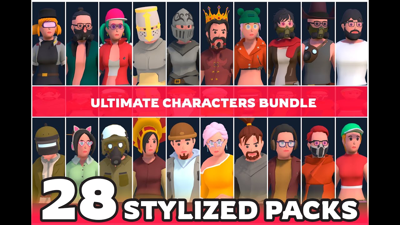 Customizable 3D Characters Ultimate Bundle - YouTube