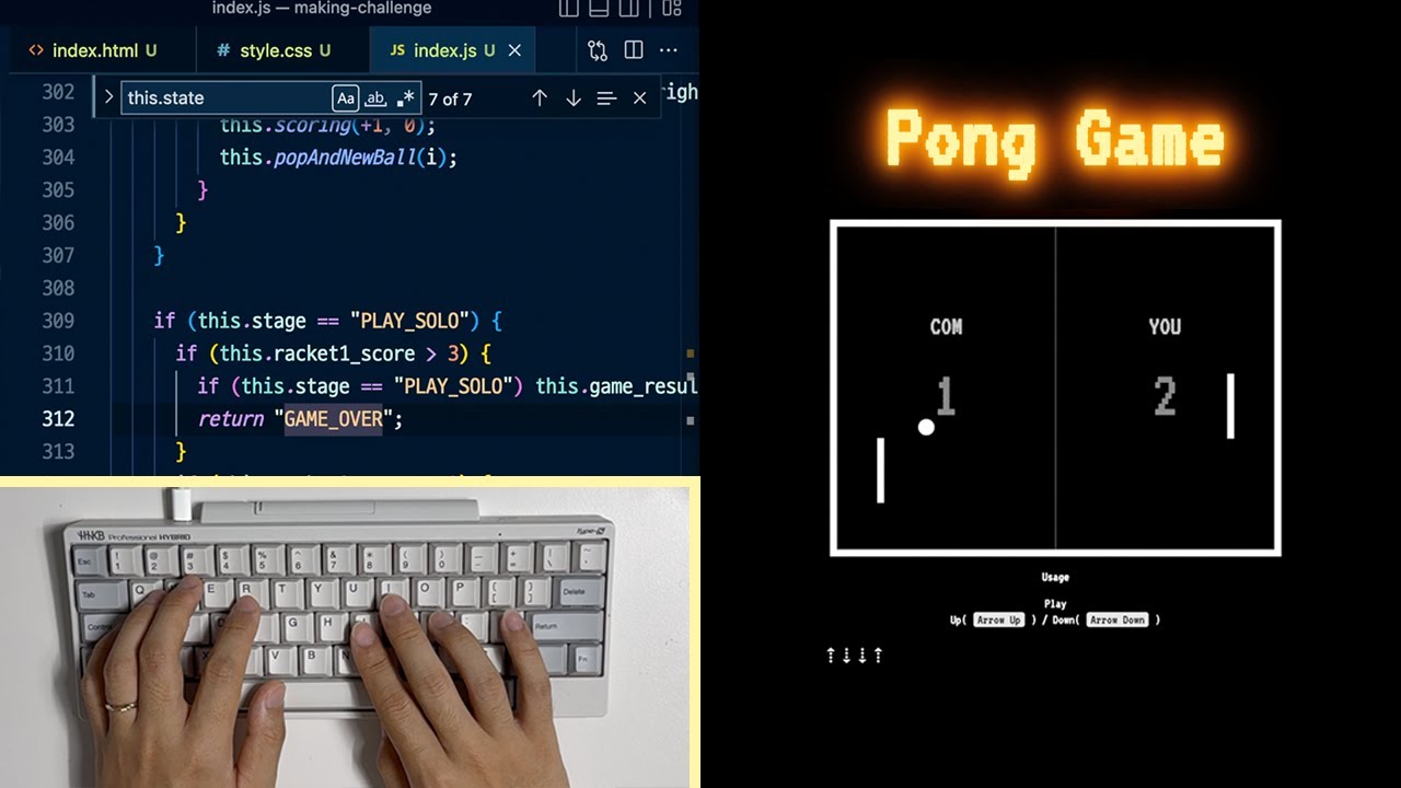 [ASMR Programming] Pong Game - No Talking | Server Room - YouTube