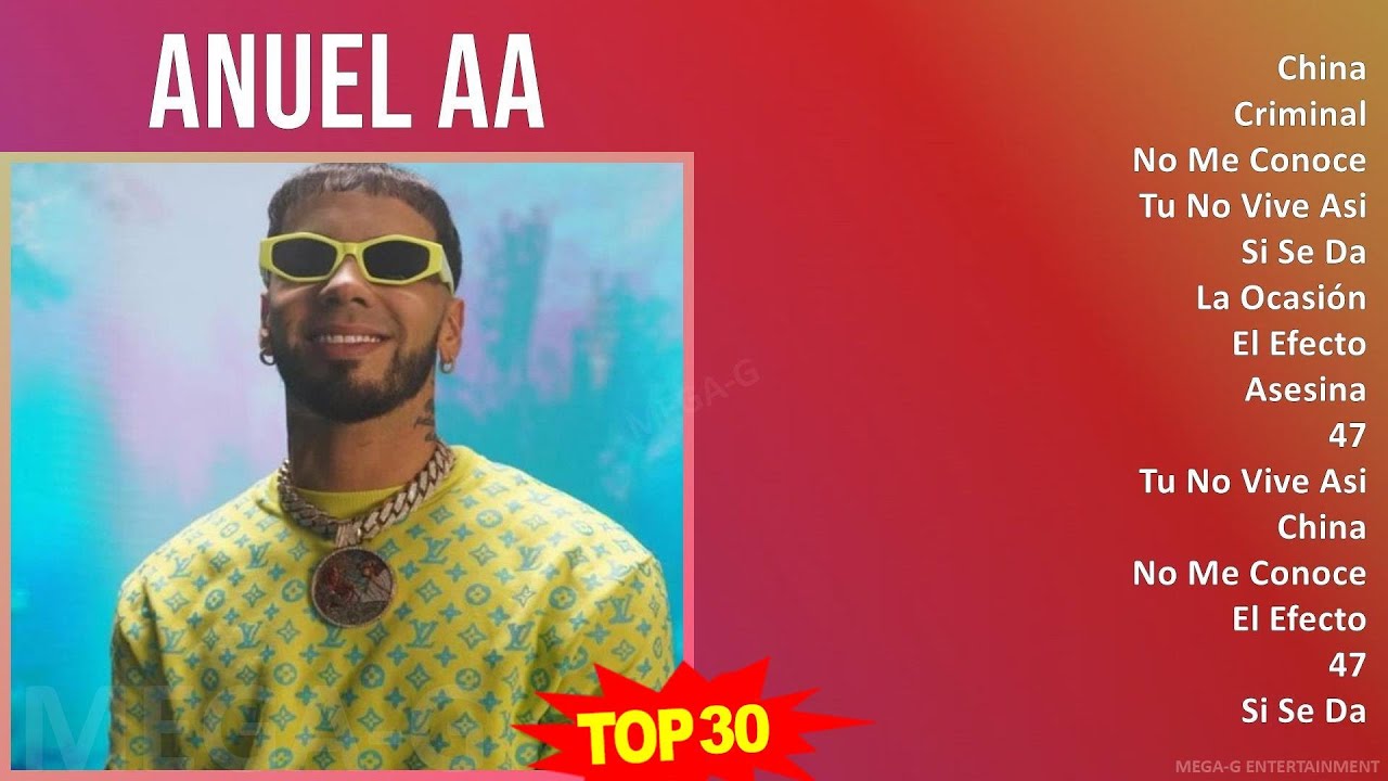 A n u e l A A MIX 30 Grandes Exitos ~ 2010s Music ~ Top Latin, Urbano ...