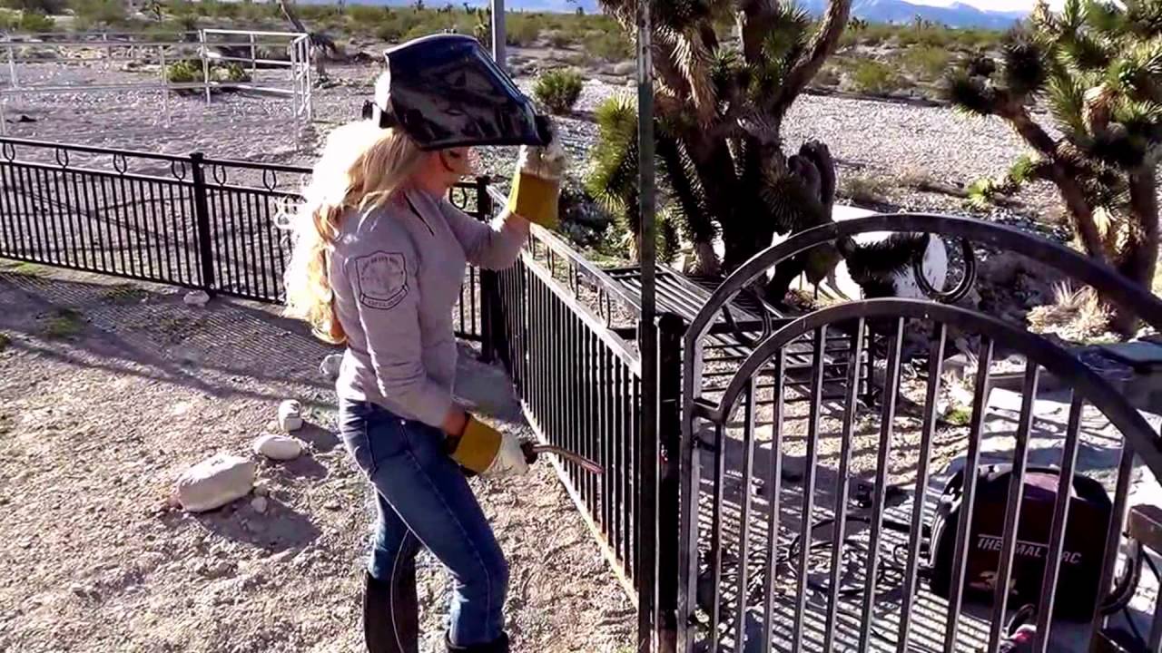 Welding Fences Just Another Day Around The Ranch - YouTube
