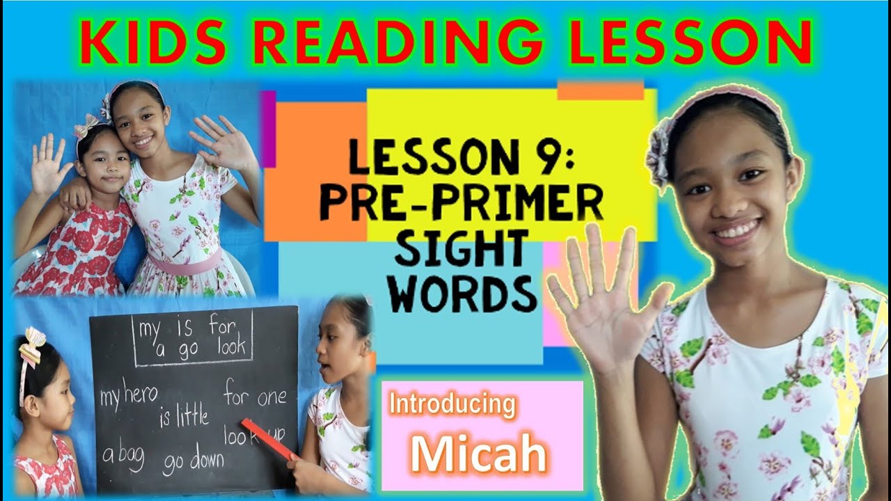 Pre-Primer Sight Words (Below Kindergarten) - YouTube