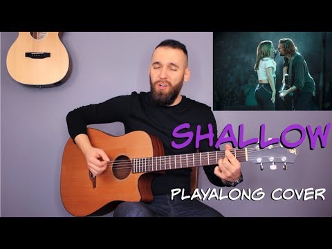 Lady Gaga, Bradley Cooper - Shallow Guitar Cover Tutorial (lyrics ...