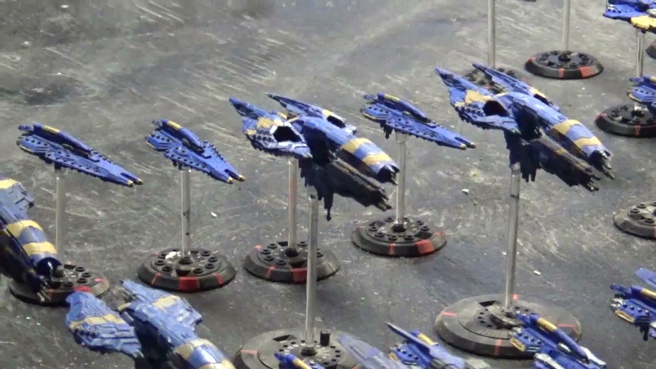 Dropfleet Commander prep, UCM Fleet - YouTube