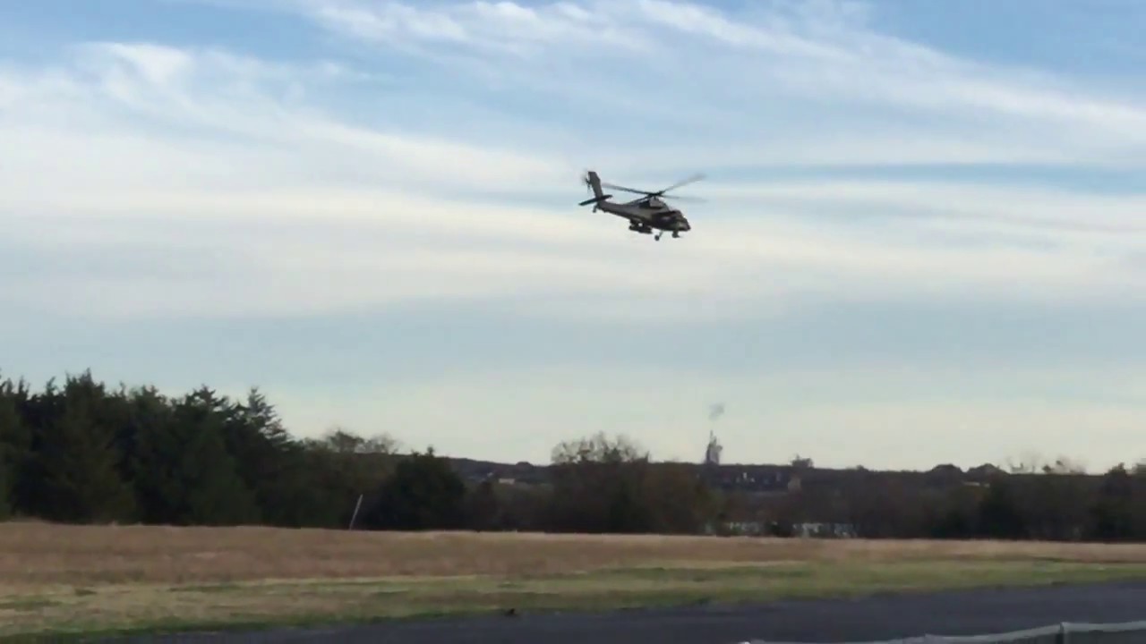 RC 500 size AH-64 Apache 4th Flight - YouTube