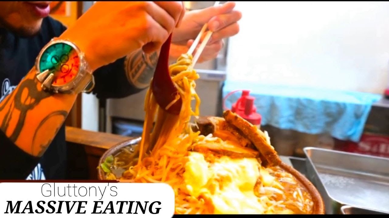 Delicious Ramen Eating With Japanese Big Stomach King | Gluttony's Best ...