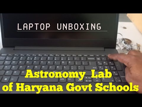 Astronomy Laboratory's Laptop Unboxing and Power on. - YouTube
