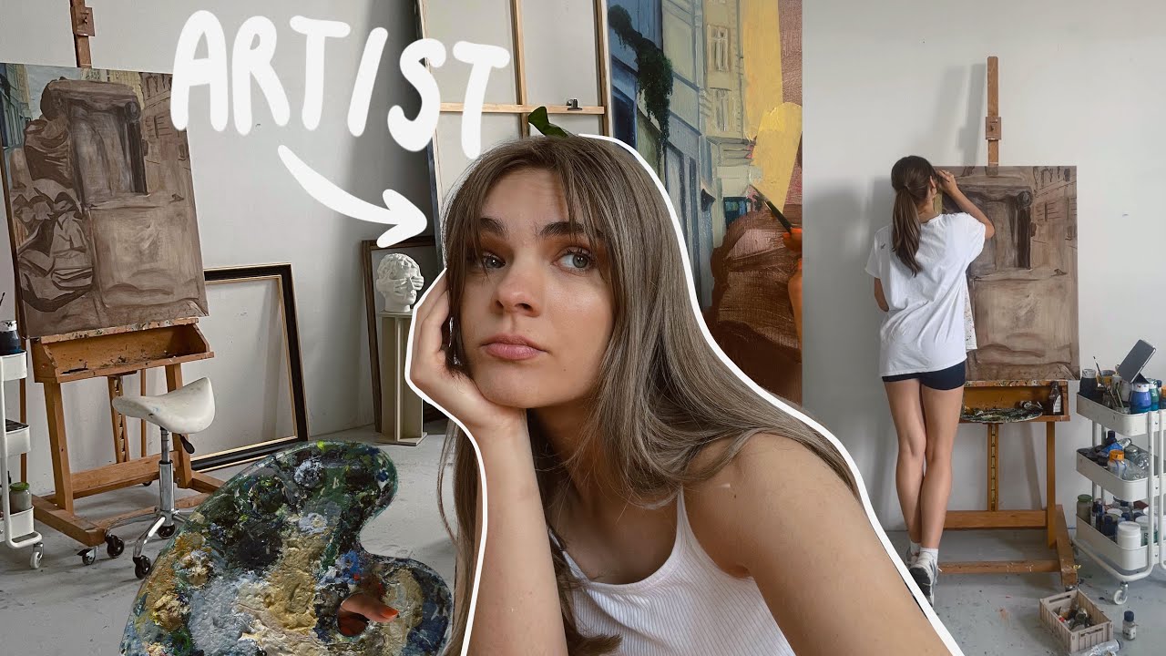What my Week as an ARTIST in the ART STUDIO is actually like - YouTube