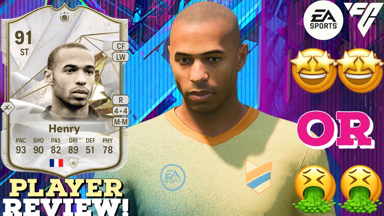 WHAT A REVIEW! BASE ICON HENRY PLAYER REVIEW!! - EA FC 24 | ODINY'S ...