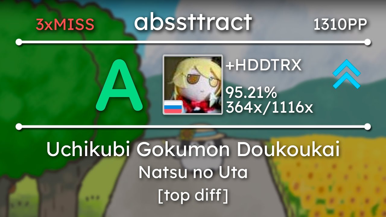 abssttract | Uchikubi Gokumon Doukoukai - Natsu no Uta [top diff] +HDDTRX 3 95.21% 1310pp - YouTube