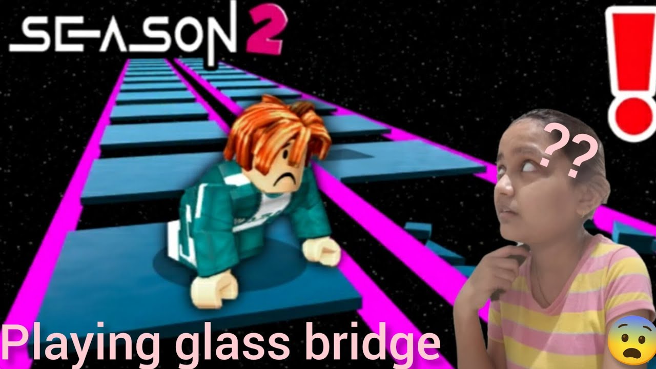 Playing glass bridge game in roblox I win 😎 6 times 😨 - YouTube