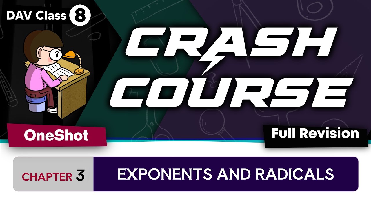 Maths Chapter 3 | Exponents and Radicals ( CRASH COURSE ) 💥 - YouTube