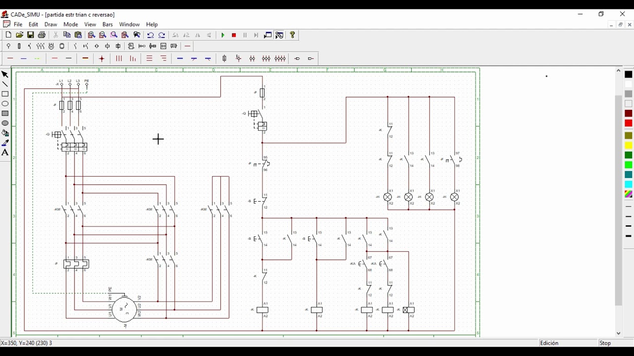 Diagrama Estrela Triangulo Com Reversão - RETOEDU