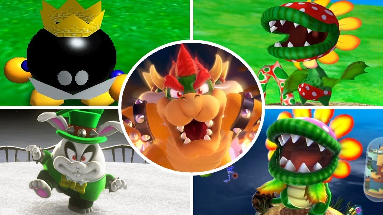 Evolution of - 1st Bosses in Super Mario Games - YouTube