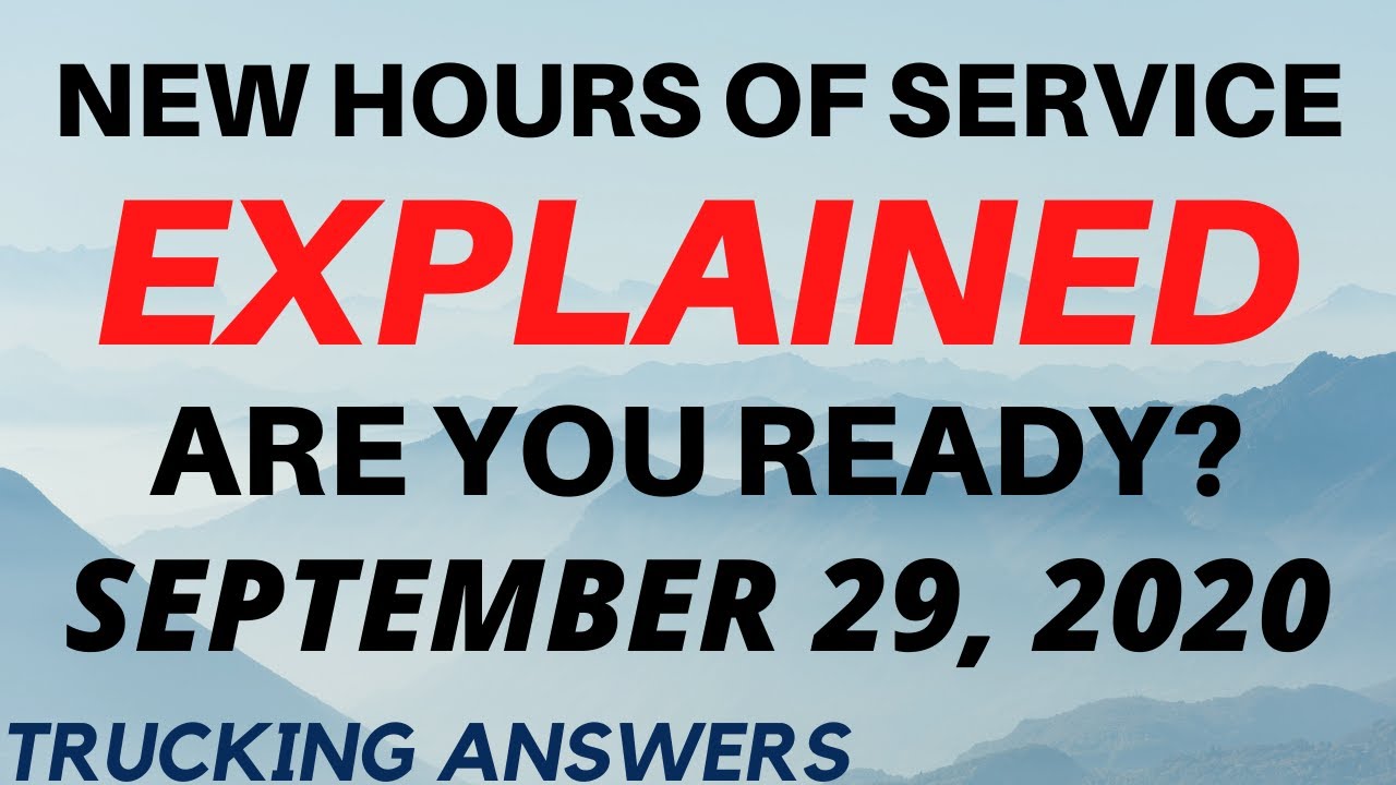 New Hours of Service Changes Explained | Trucking Answers - YouTube